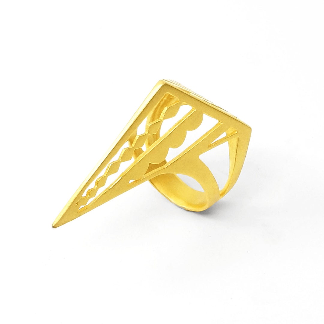 Gold Joan of Arc Ring - Etsy