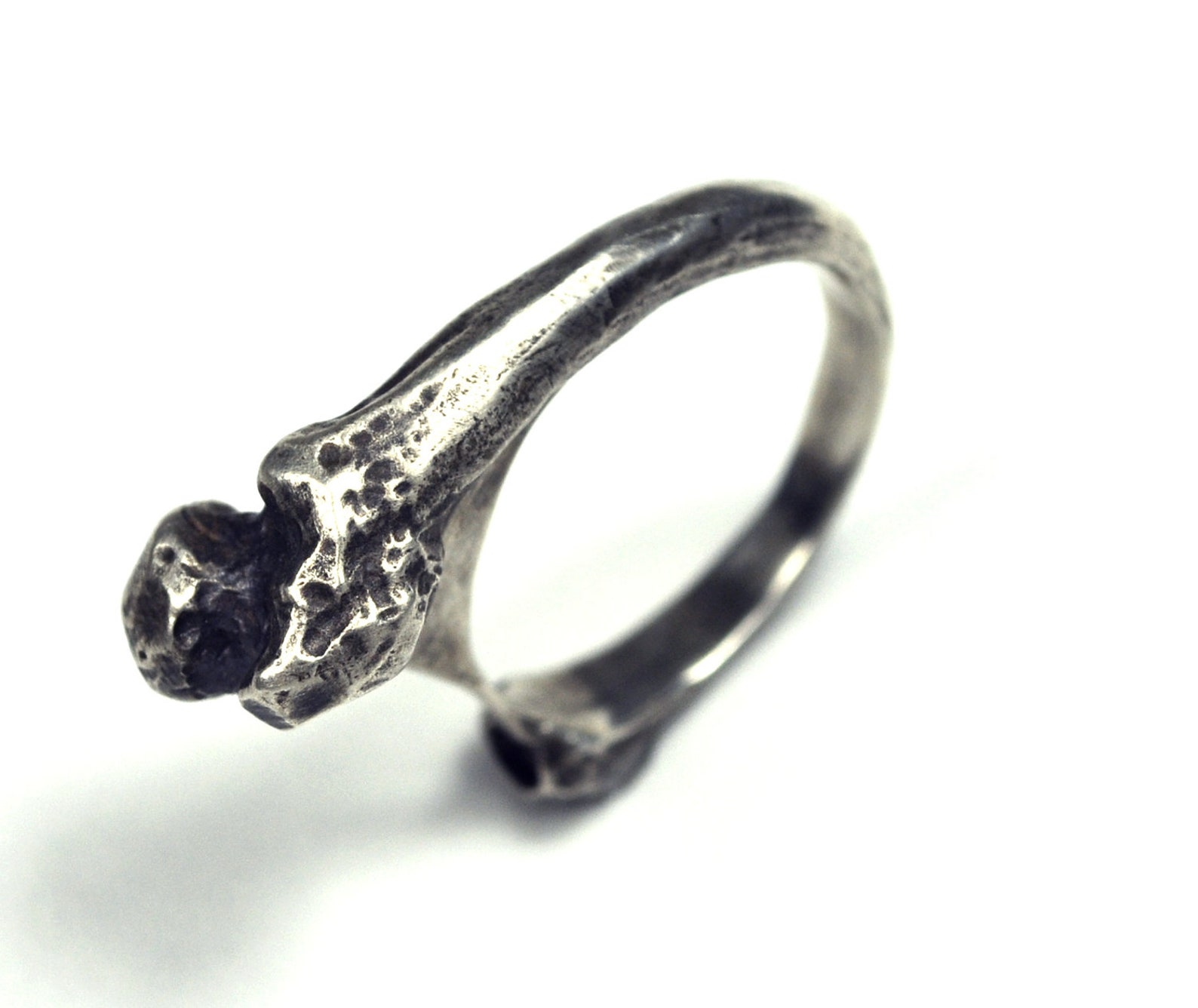 Silver Bone Ring - Etsy