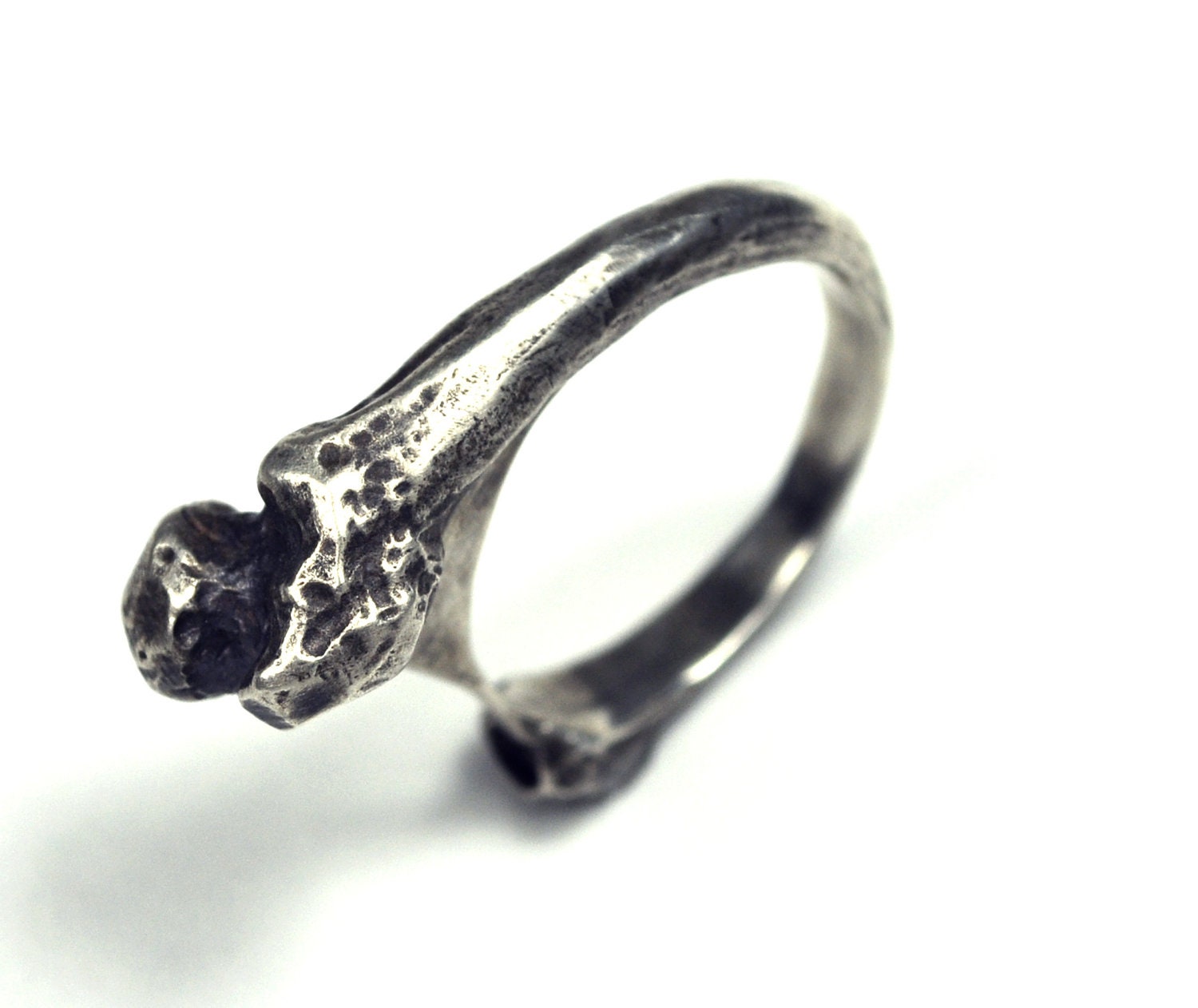Silver Bone Ring - Etsy