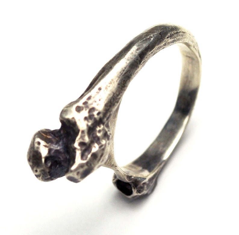 Silver Bone Ring - Etsy