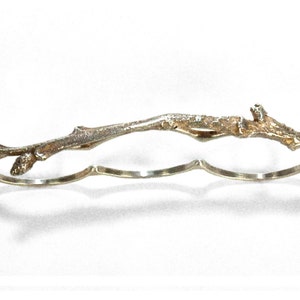 3 Finger Twig Ring plain - Etsy