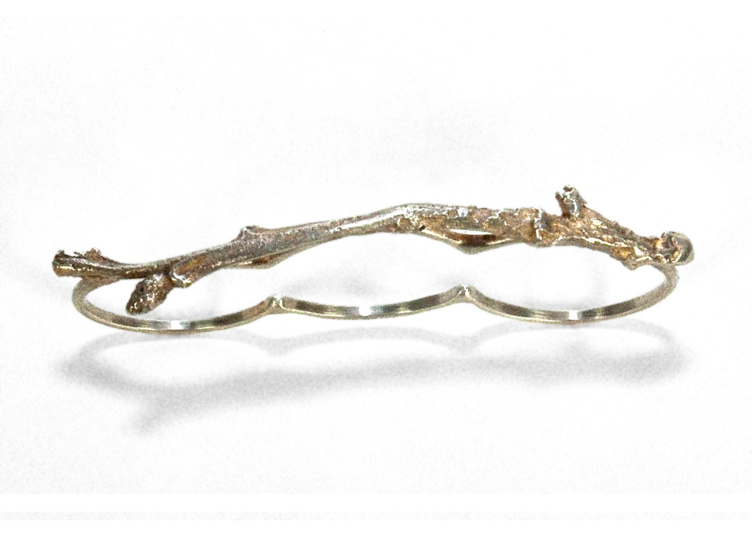3 Finger Twig Ring plain - Etsy