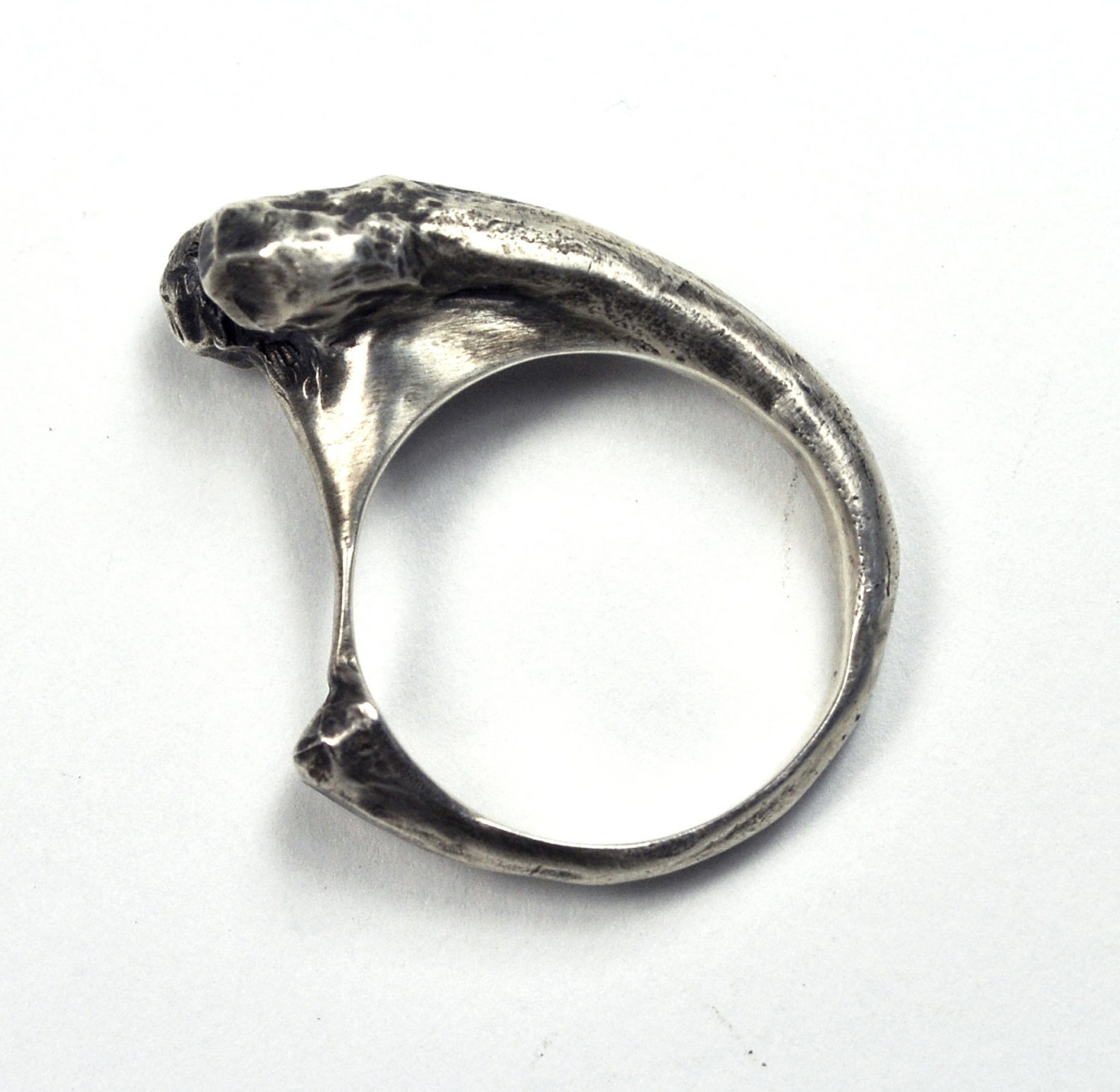Silver Bone Ring - Etsy