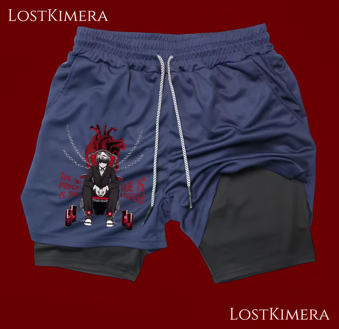 Anime Gym Hunter X Hunter Spider Compression Shorts,anime 2 in 1 Gym ...