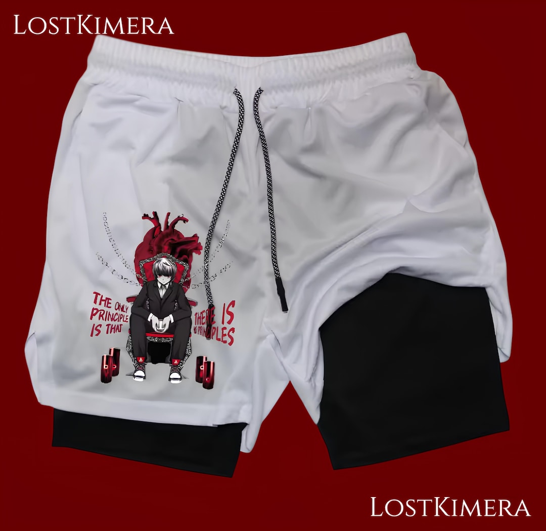 Anime Gym Hunter X Hunter Kurapika Compression Shorts,anime 2 in 1 Gym ...