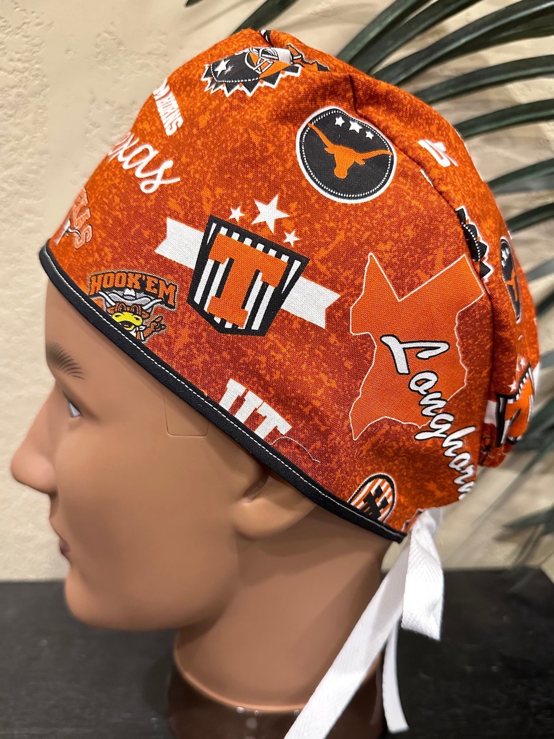 Texas Longhorns Unisex Scrub Cap - Button Option (ready to Ship) D-101 ...