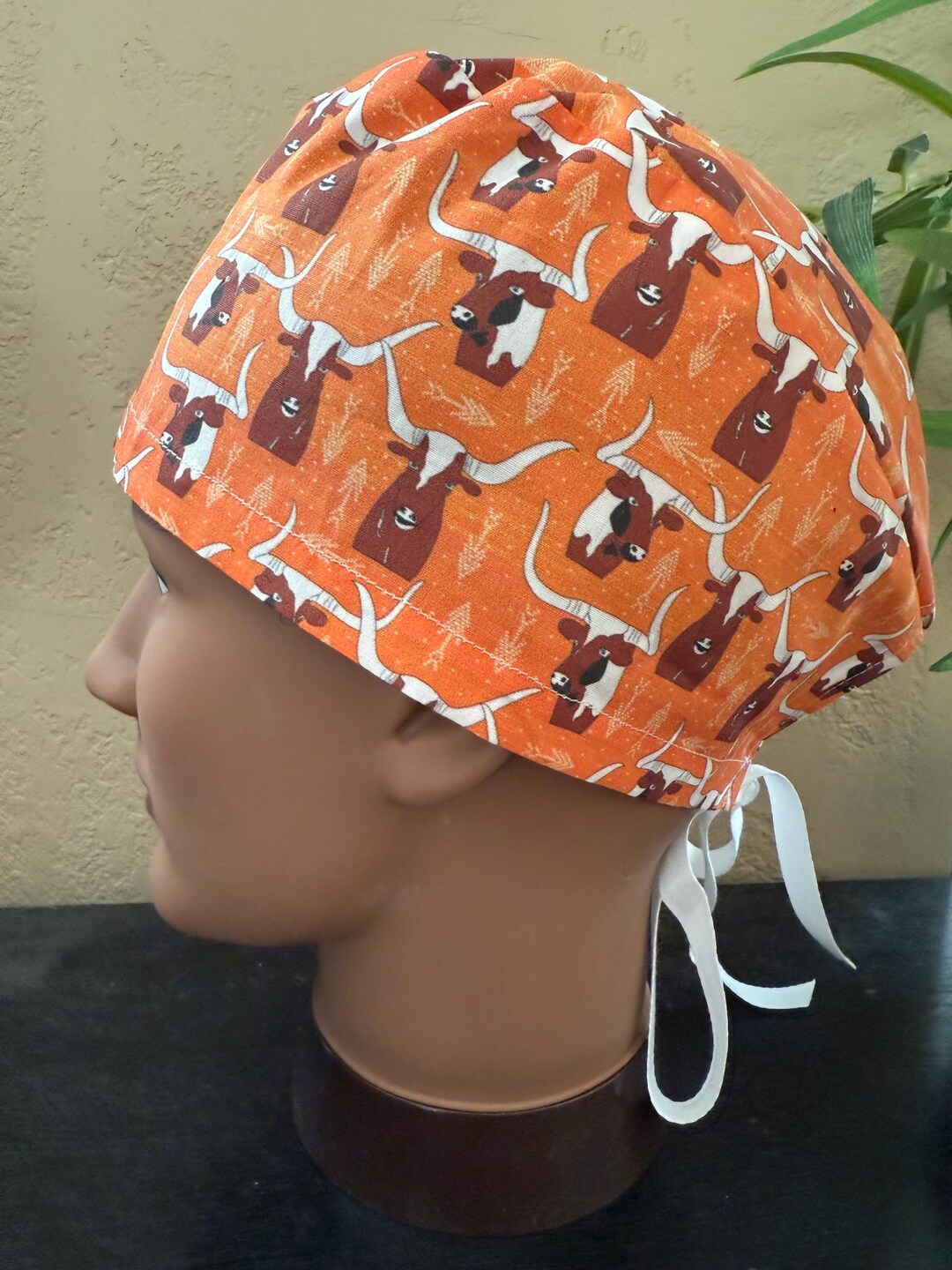 TX Longhorns Scrub Cap - 2 Sizes, Button Option (D-101) - Etsy