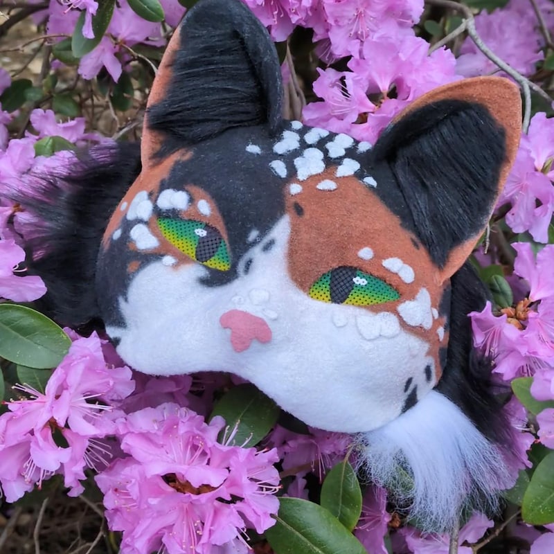 Calico Cat Therian Mask - Etsy