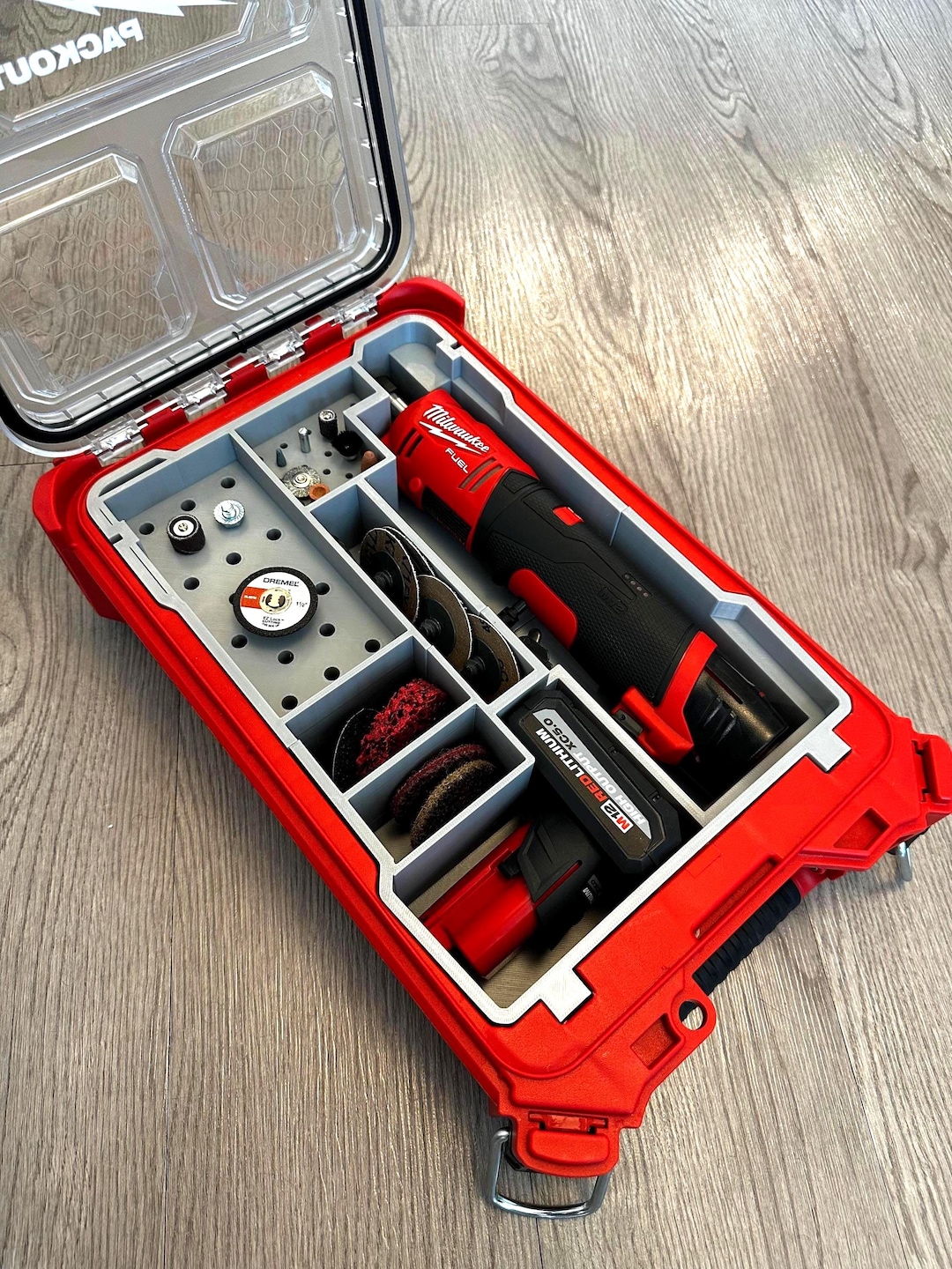 Milwaukee M12 1/4" Fuel Die Grinder PACKOUT Organizer - Etsy