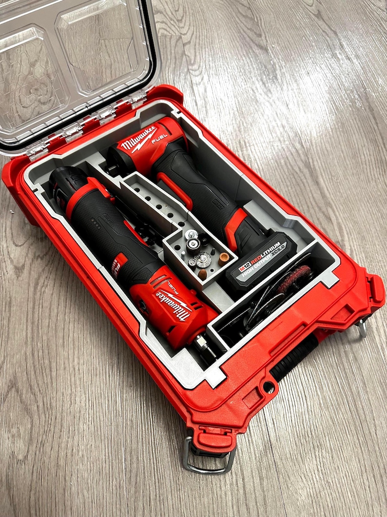 Milwaukee M12 1/4" Fuel Die Grinder Combo PACKOUT Insert - Etsy