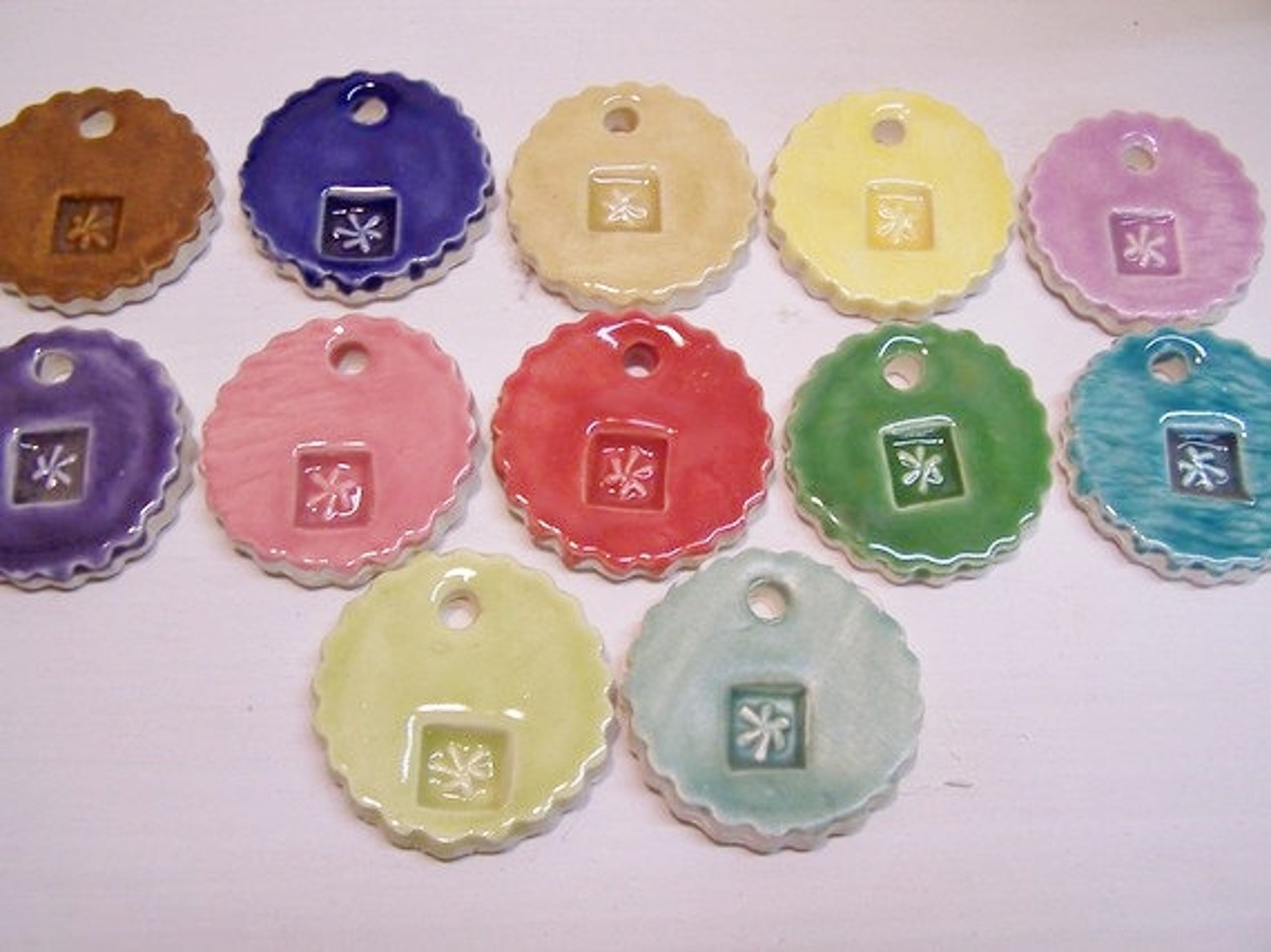 Personalized clay Cross medium size | Etsy