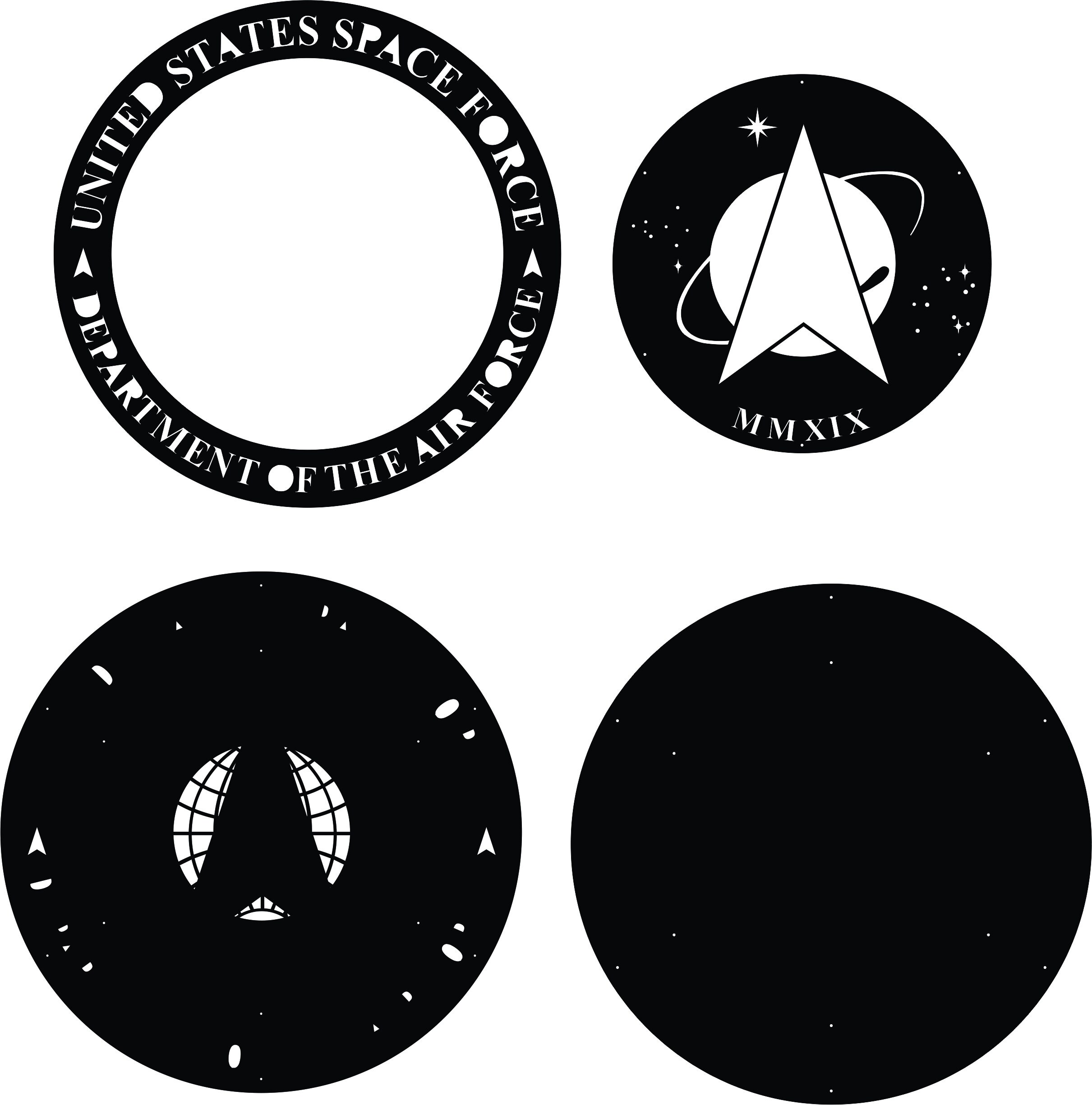 Space Force DXF CNC Laser Plasma Waterjet Wall Art - Etsy