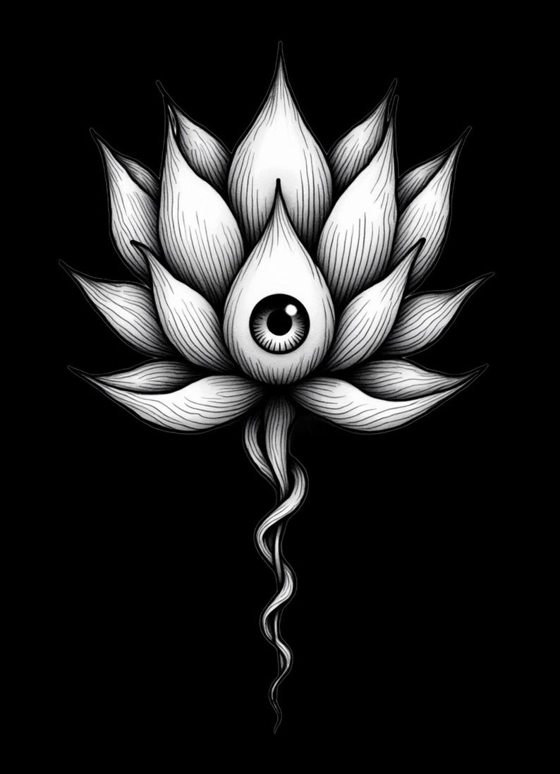 Mystic Eye of Lotus – 23 Sacred Vector Graphics | Third Eye PNG ...