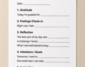 Pause & Reflect: A Gentle Daily Journal for Emotional Awareness - Etsy