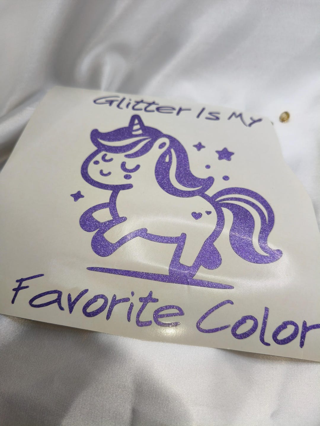 Glitter Unicorn Car Sticker: JDM Sparkle Vinyl Decal - Etsy