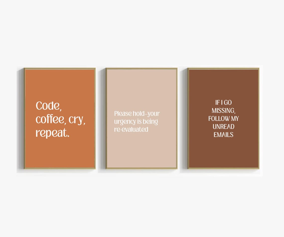 Funny Programmer Wall Art Prints: Sarcastic Coding Humor Decor (instant ...