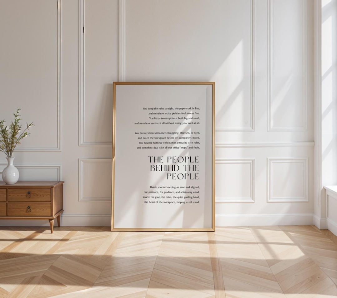HR Gift Poem – Funny & Inspirational Office Print - Etsy