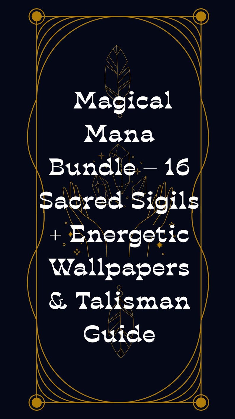 Magical Mana Bundle – 16 Sacred Sigils Energetic Wallpapers & Talisman ...
