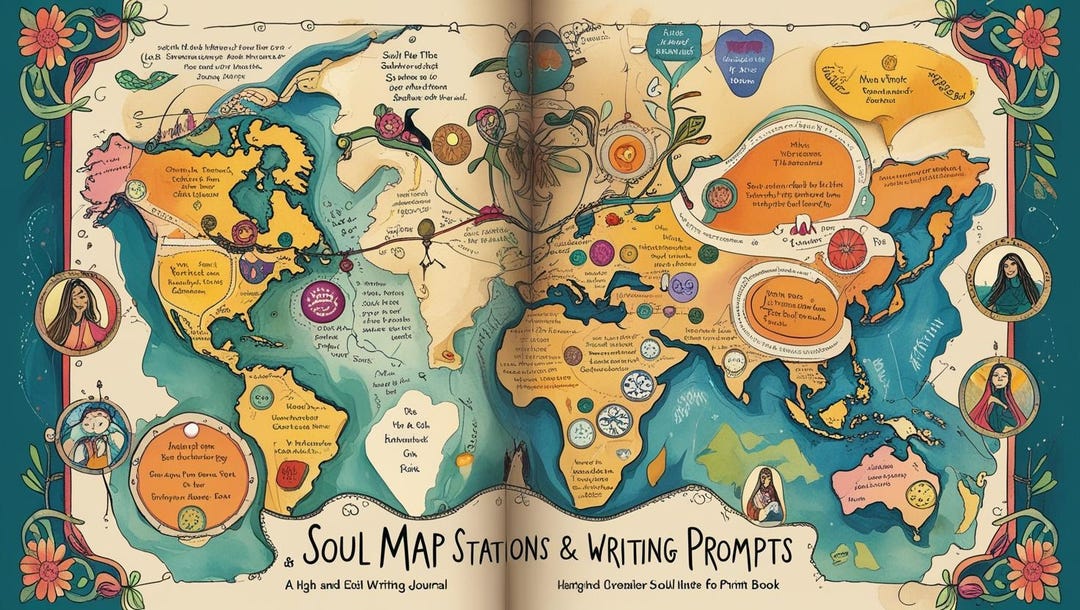 Spiritual Journey Map – Self Discovery Printable Guide | Soul Healing ...