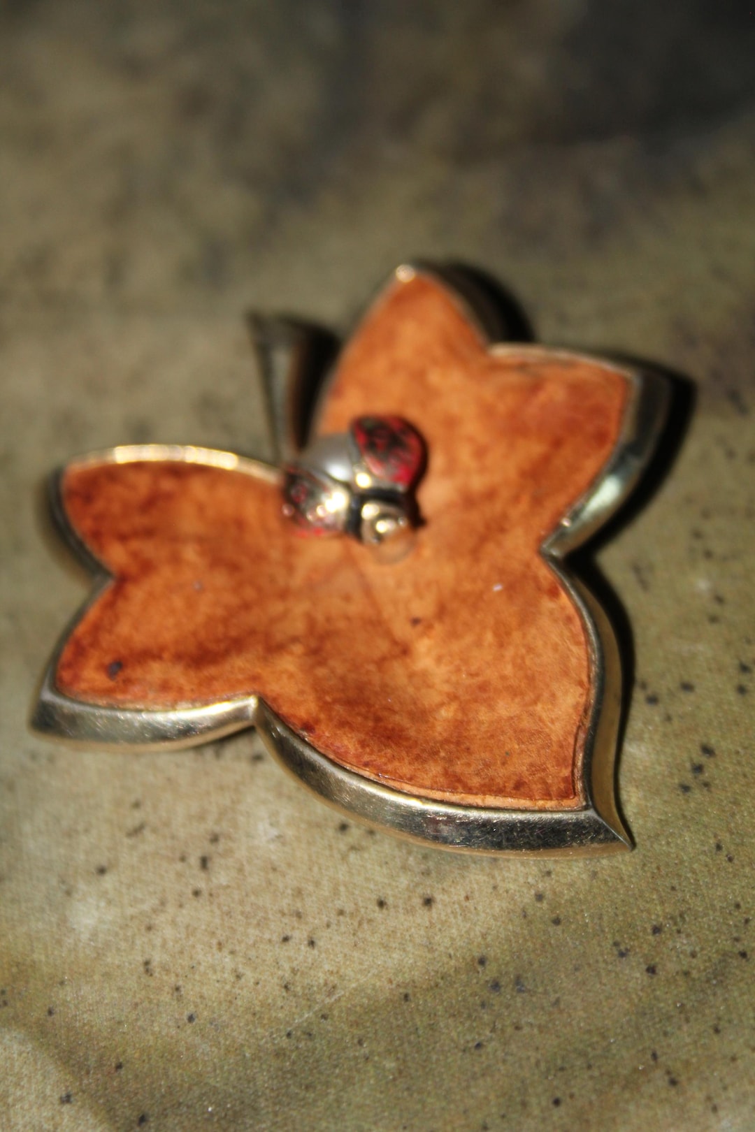 Vintage Marcel Boucher Leather Ladybug Brooch - Etsy