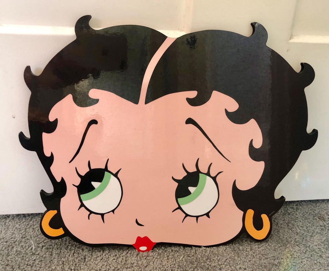 New yet Vintage Stock Rare Large Betty Boop Collectible Cartoon Face ...