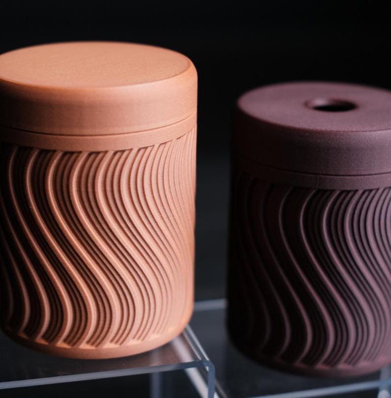 Pulse Container – 3D Printed Modern Storage Jar With Lid | Decorative ...