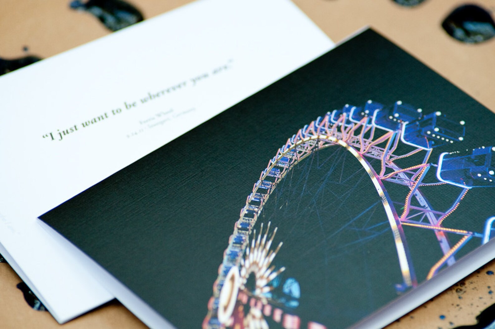 Ferris Wheel Note Card - Etsy