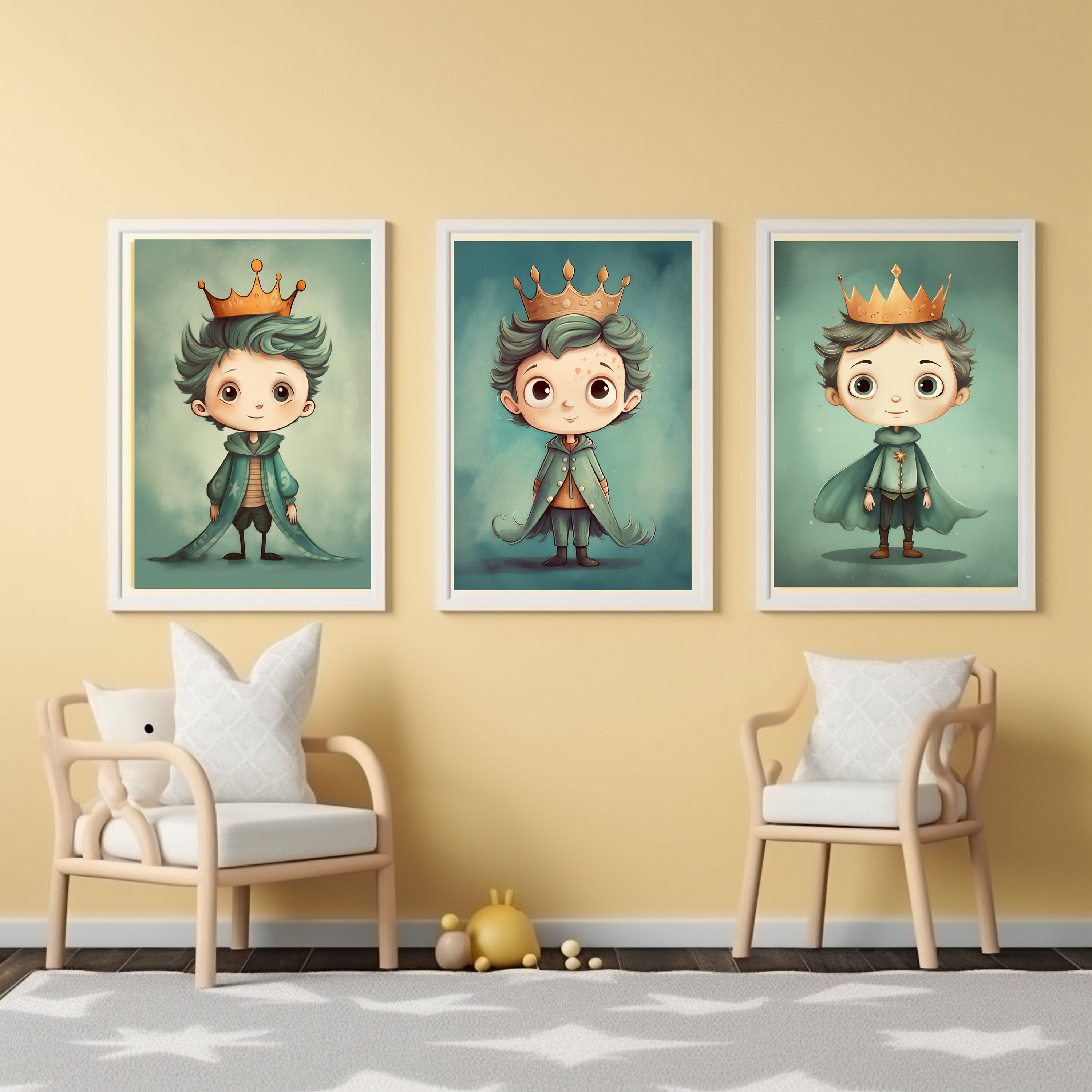 Princes Set 2, Digital Art Print, Digital Download, Printables, Poster ...