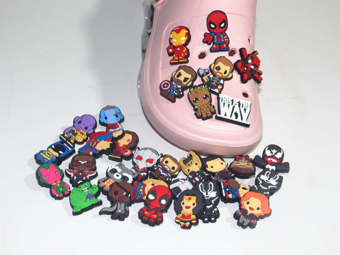 Marvel Series, Superhero Hole Shoes Flower Shoe Buckle PVC Wholesale ...