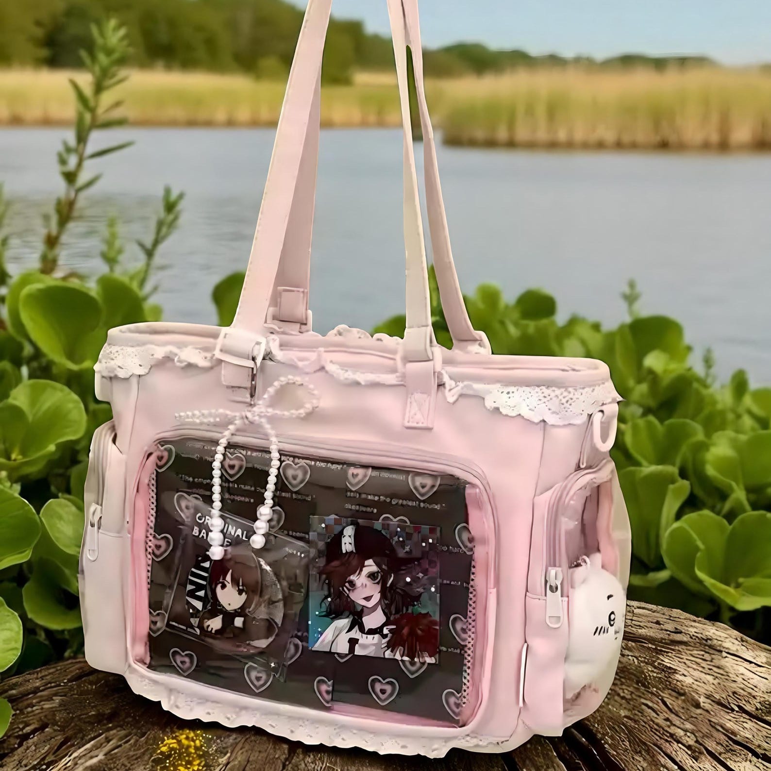 Ita Multicolored Bag With Insert, Anime Shoulder Bag, Window Bag for ...