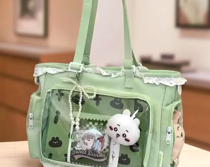 Ita Multicolored Bag With Insert, Anime Shoulder Bag, Window Bag for ...