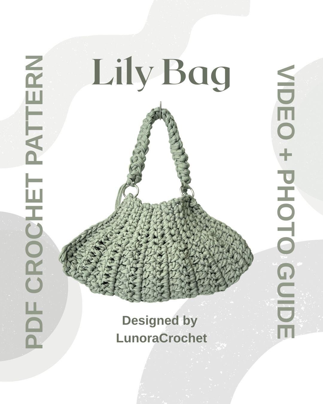 Beginner Crochet Bag PDF Pattern: Step-by-step DIY Lily Bag Tutorial ...