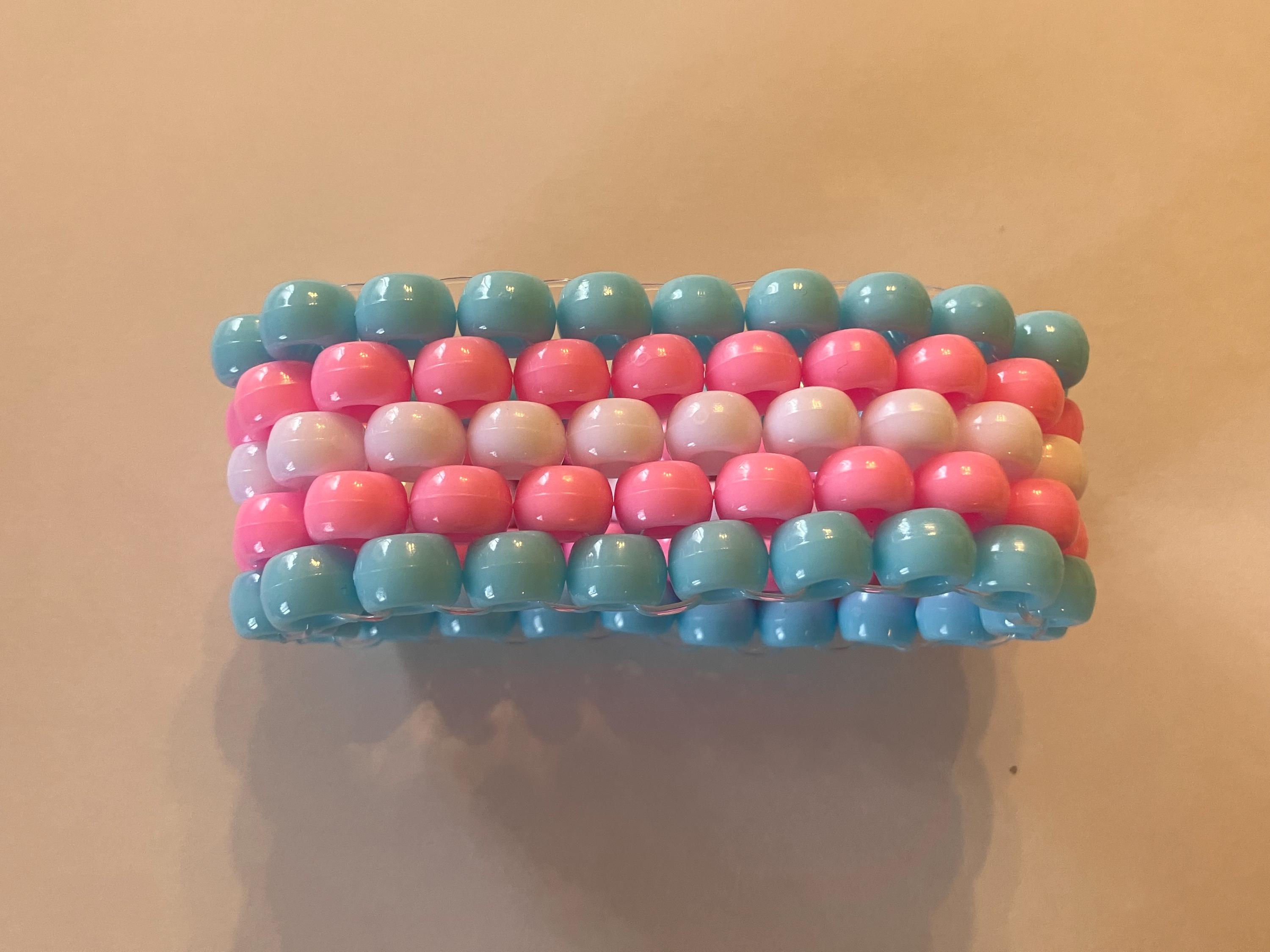 Kandi Beaded Pride Flag Cuffs - Etsy