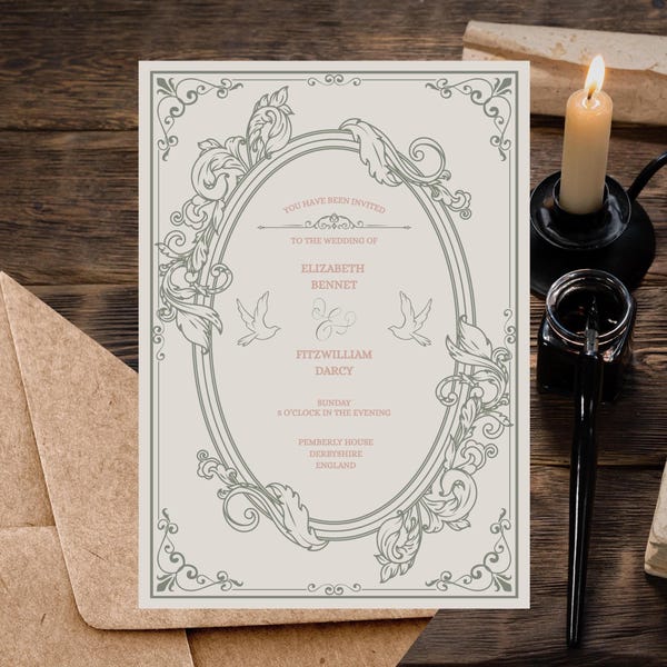 Regency Invite - Etsy