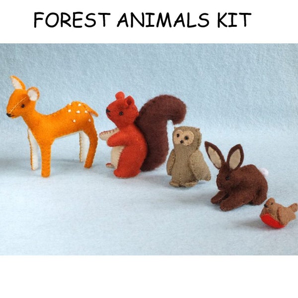 Felt Forest Animals - Etsy