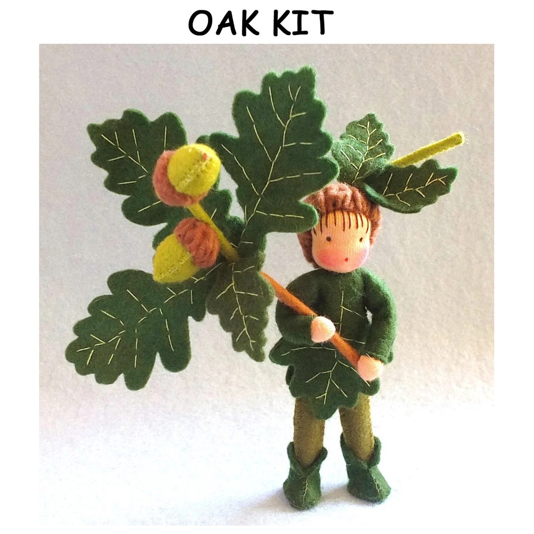 Oak Kit- Felt Tree Doll Decoration, Pattern, Sewing. - Etsy