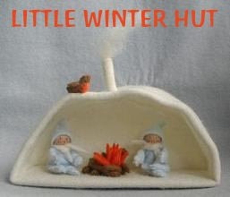 Little Winter Hut Kit- Cozy Winter, Pattern, Sewing, Decoration - Etsy