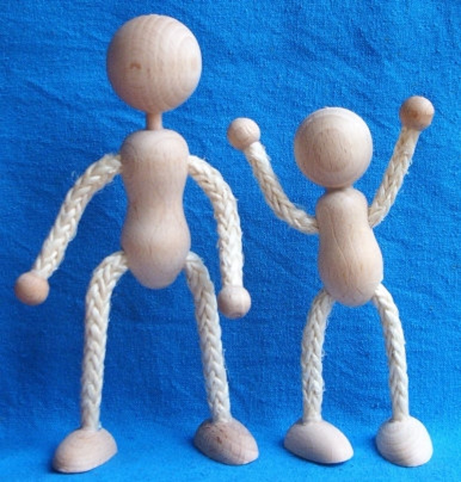 Bendy Doll Bases Family of 4 Dollhouse Doll Base Wood - Etsy