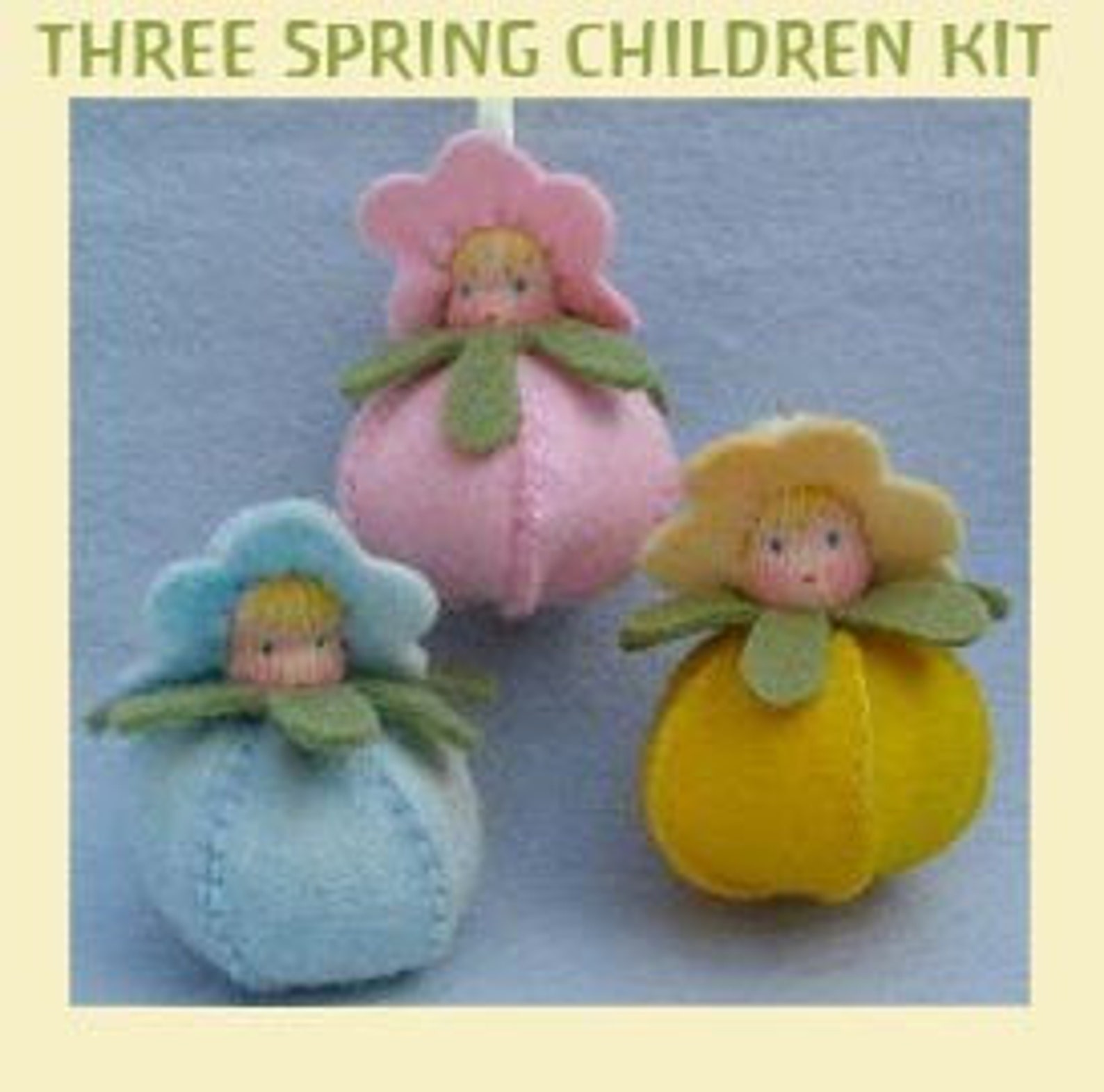 Three Spring Children KIT Spring Theme Sewing Pattern - Etsy