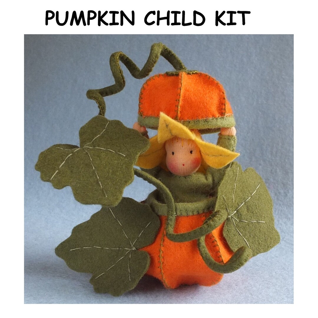 Pumpkin Child Kit- Autumn, Fall, Harvest, Decoration, Pattern, Sewing ...