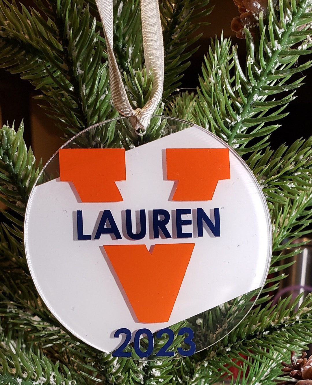 Uva/university of Virginia Inspired/ornament/comes With a UVA Sticker ...