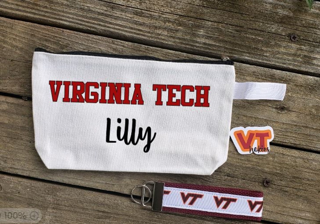 Personalized VA Tech Bundle/virginia Tech/hookies/zipper Bag/cosmetic ...