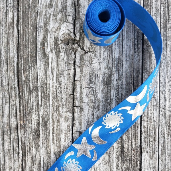 Moon and Stars Ribbon - Etsy