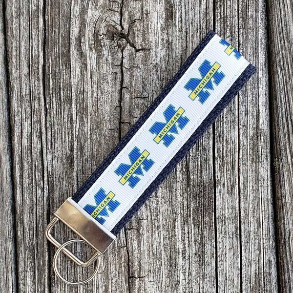 University of Michigan Keychain - Etsy