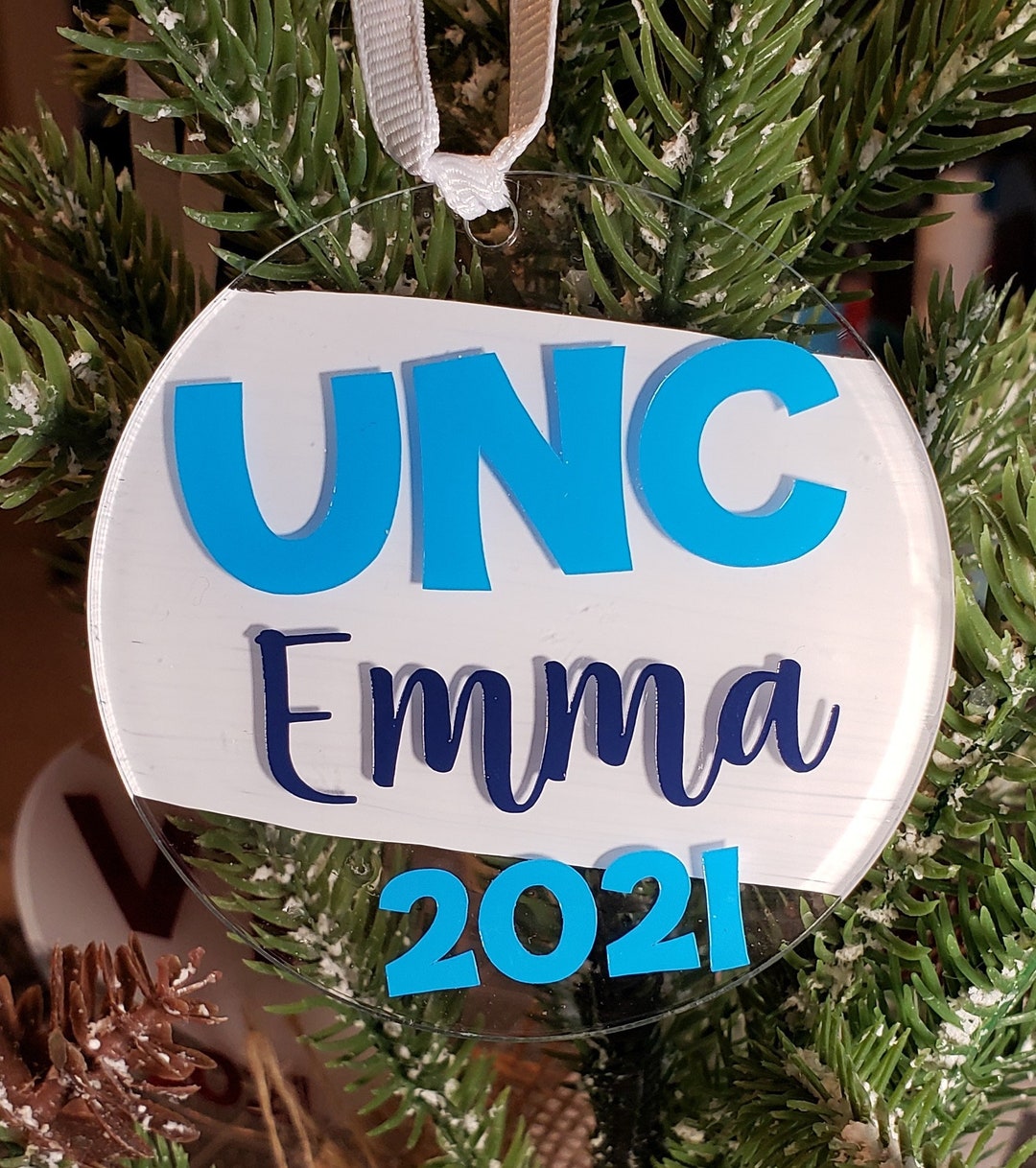 Unc/university of North Carolina/tarheels/ornament/comes With a UNC ...