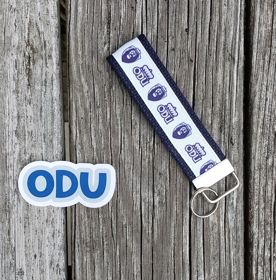 Odu/old Dominion University/key Fob/comes With ODU Sticker - Etsy