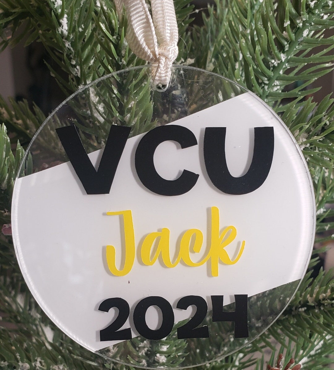 VCU Ornament Comes With Sticker/virginia Commonwealth University/rams ...