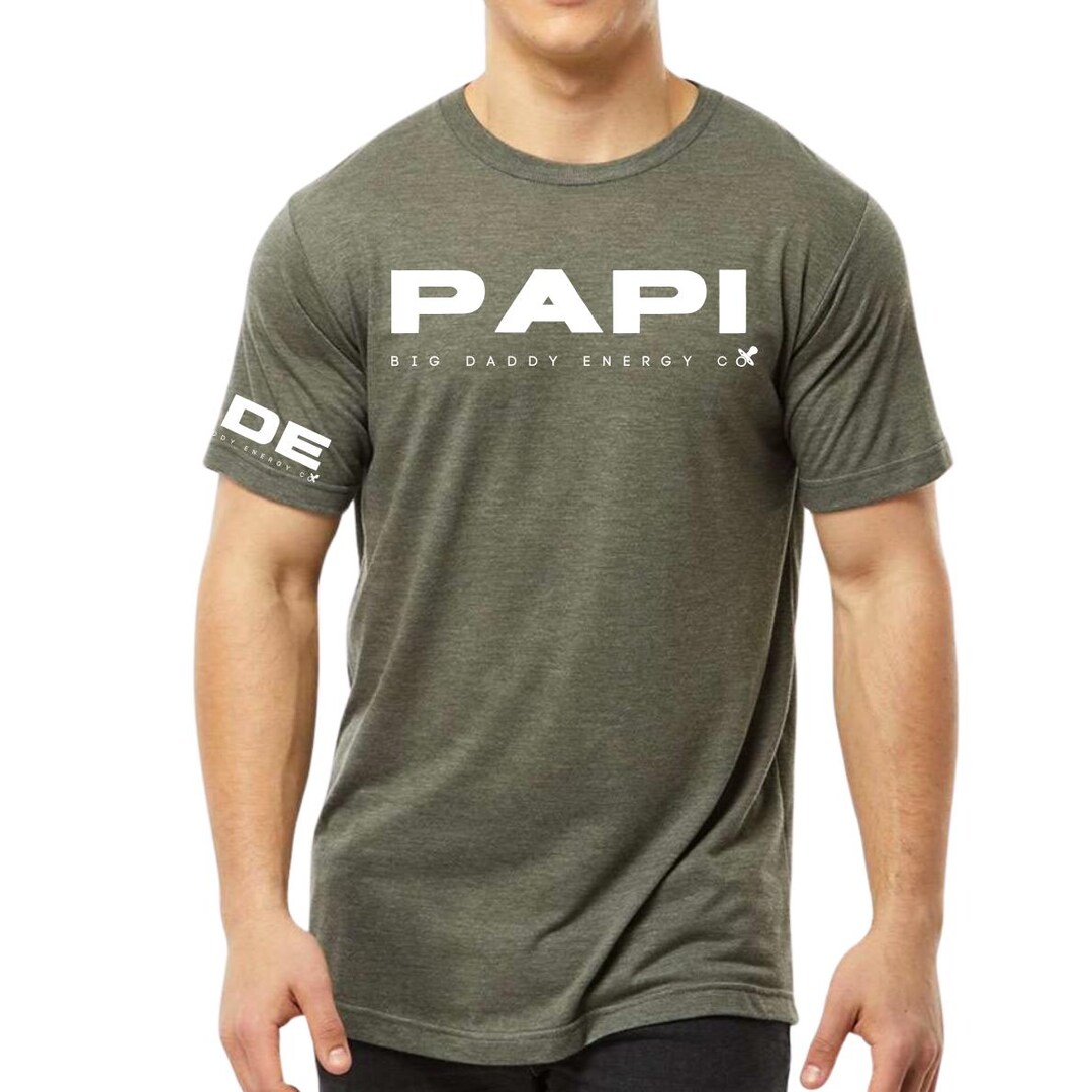 PAPI | T-shirt, Mens, Dad, Daddy, Father's Day, Tee, Cotton Crew Neck ...