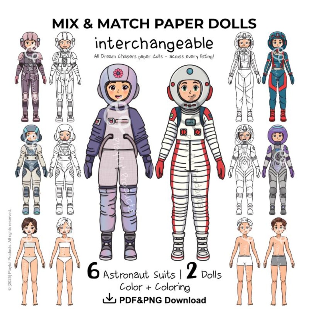 Space Explorer Kids' Activity: Dream Chasers Modern Astronaut Paper ...