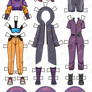 Dream Chasers Printable Paper Dolls – Mix and Match Outfits, Cut Out ...